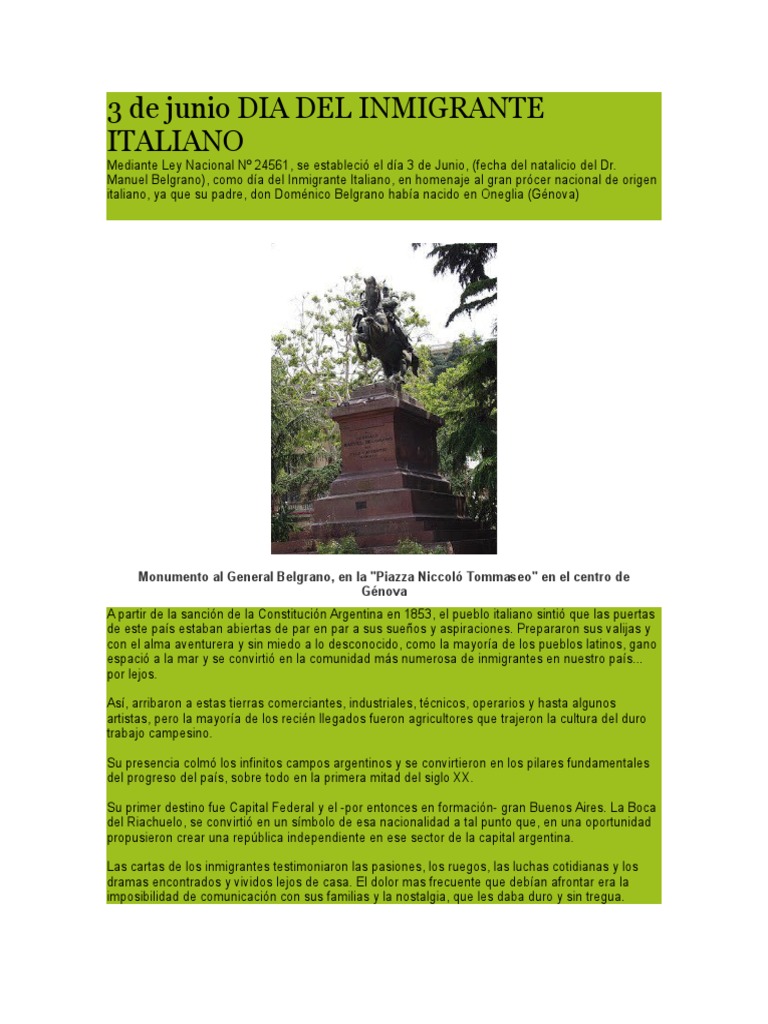 El legado de los inmigrantes italianos en la construcción de la ...