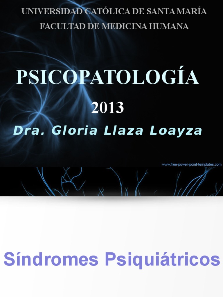 Sindromes Psiquiatricos | PDF | Depresión (estado de ánimo) | Manual Diagnóstico y Estadístico ...