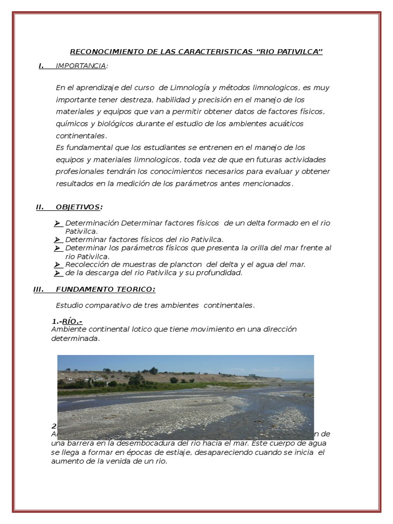 PATIVILCA | PDF | Río | Agua