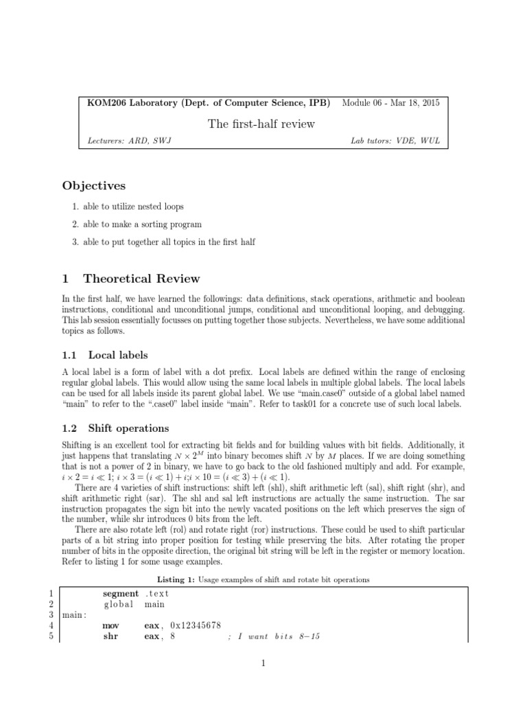 The First-Half Review: 1.1 Local Labels | PDF | Matrix (Mathematics ...
