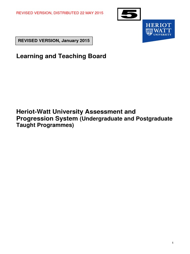 Heriot-watt university policies | Postgraduate Education | Diploma