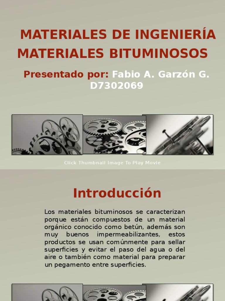 Materiales Bituminosos | PDF | Asfalto | Petróleo