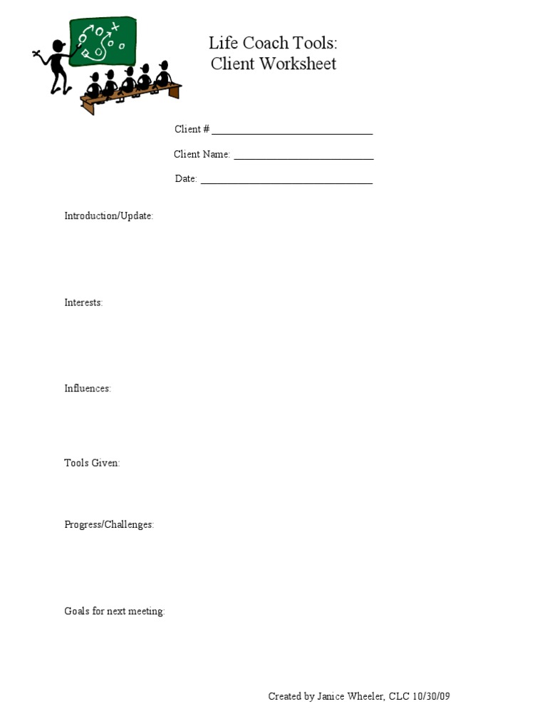 Life Coaching Tools-Client Worksheet | PDF | Career & Growth | Business