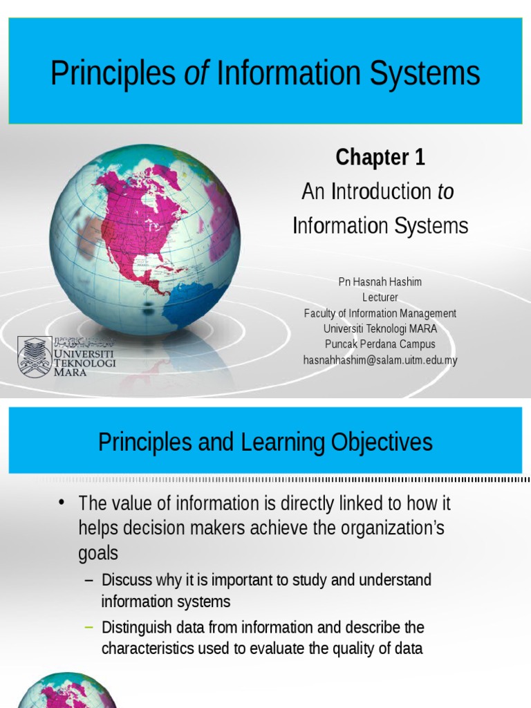 Introduction to Information Systems Principles | PDF | Information ...