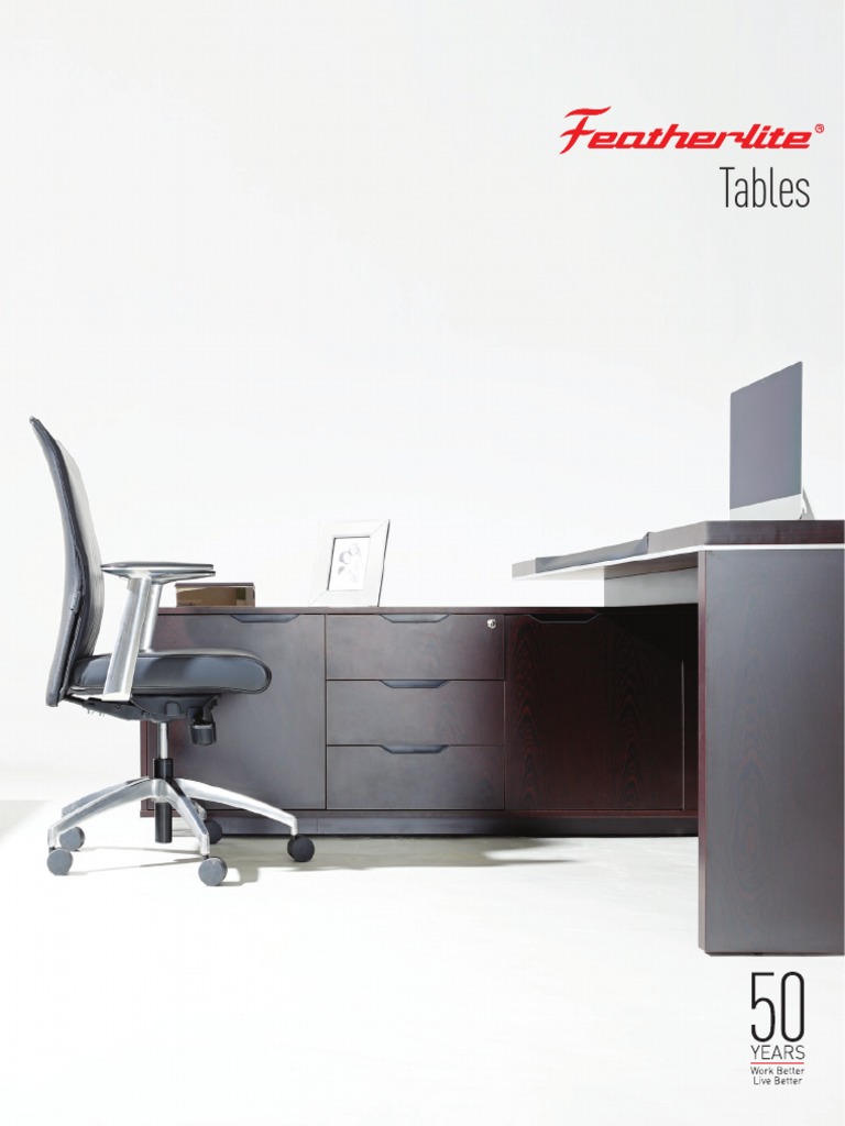 featherlite tables catalogue | Desk | Consumer Goods