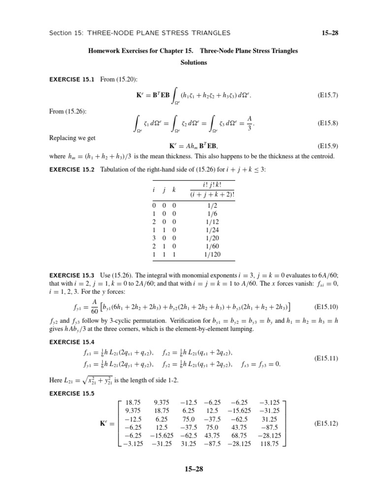 IFEM Solution Ch15 | PDF | Finite Element Method | Mathematical Analysis