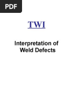 Welding Defect TWI CSWIP | PDF | Welding | Construction