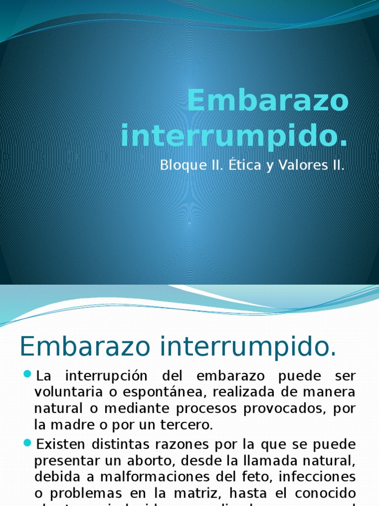 Embarazo Interrumpido | PDF | Aborto | El embarazo