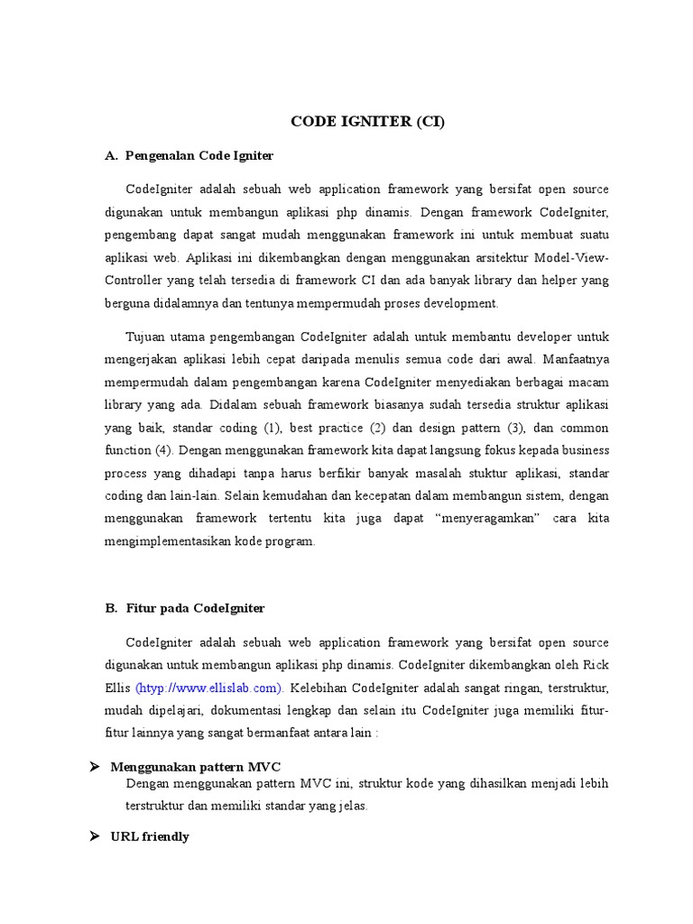 Makalah Code Igniter | PDF