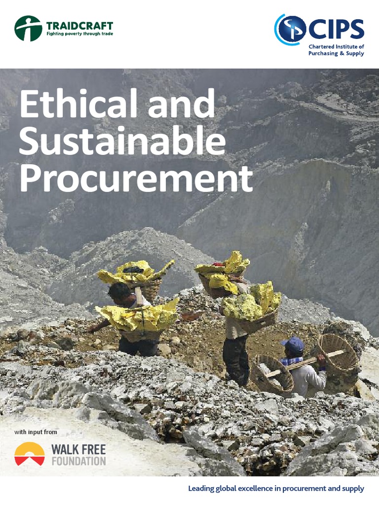 CIPS Ethics and Sustainability Guide | Supply Chain | Procurement
