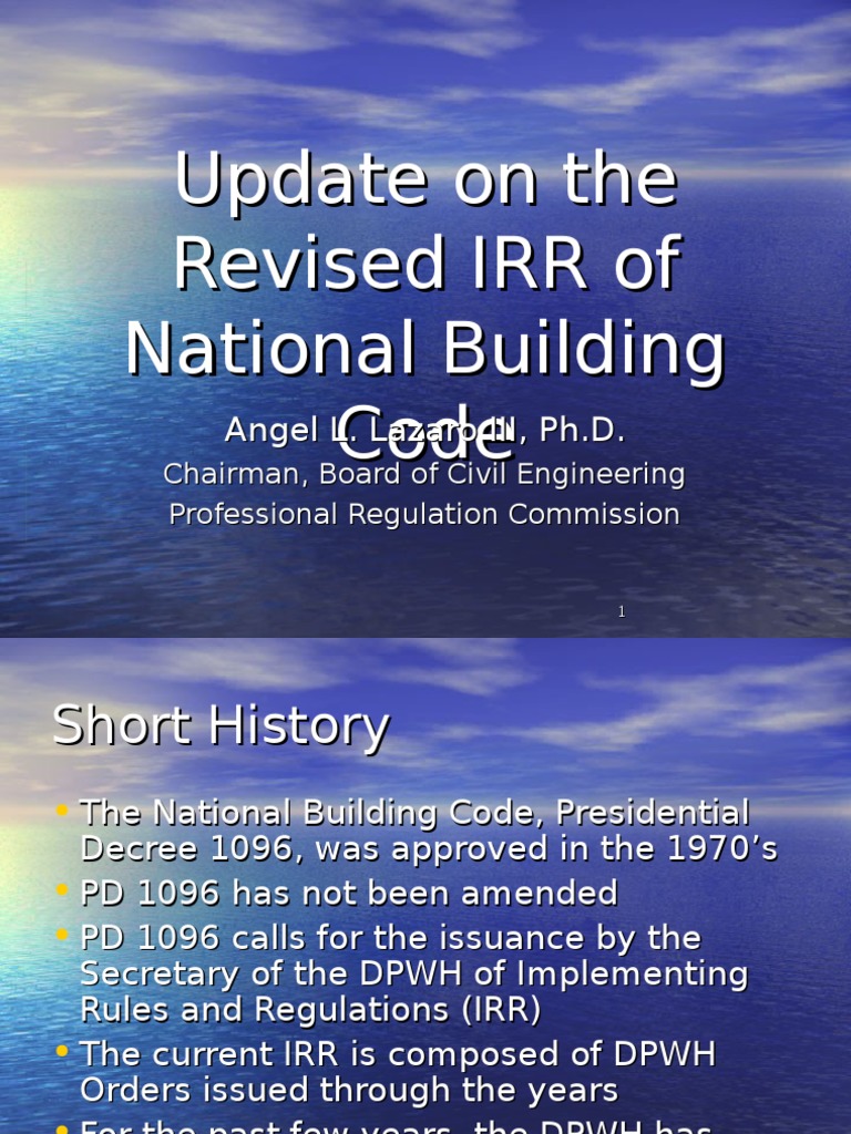 Revised IRR To National Building Code Injunction | PDF | Architect ...