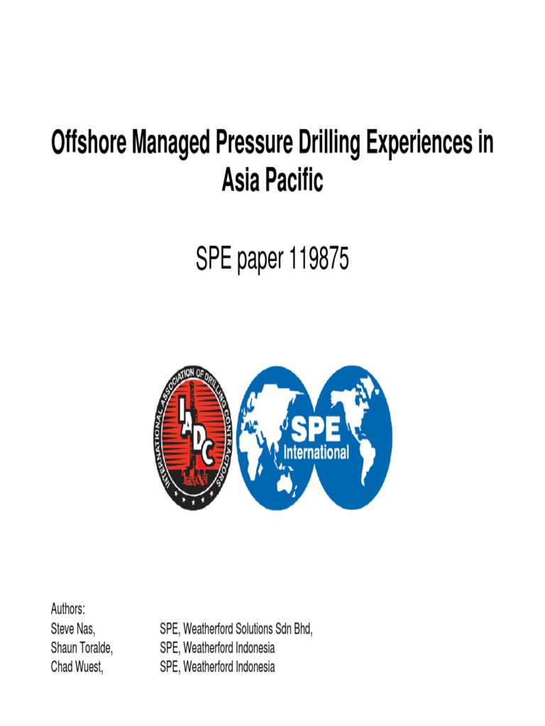 Offshore Managed Pressure Drilling Experiences in Asia Pacific | PDF ...