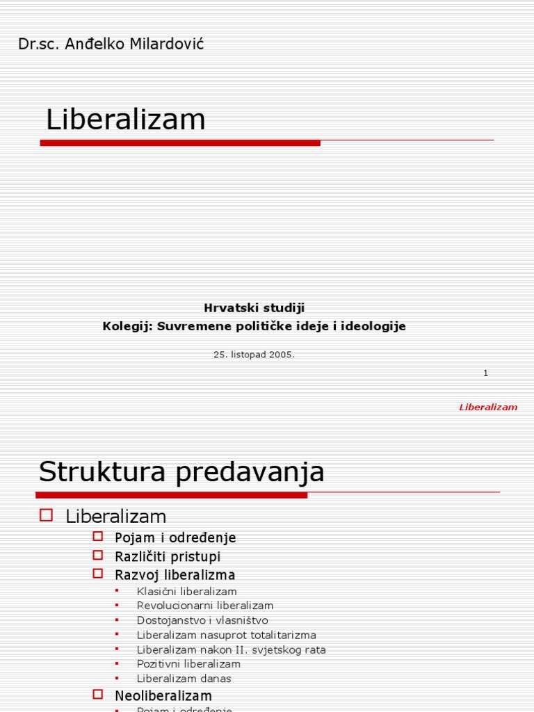 Liberalizam | PDF