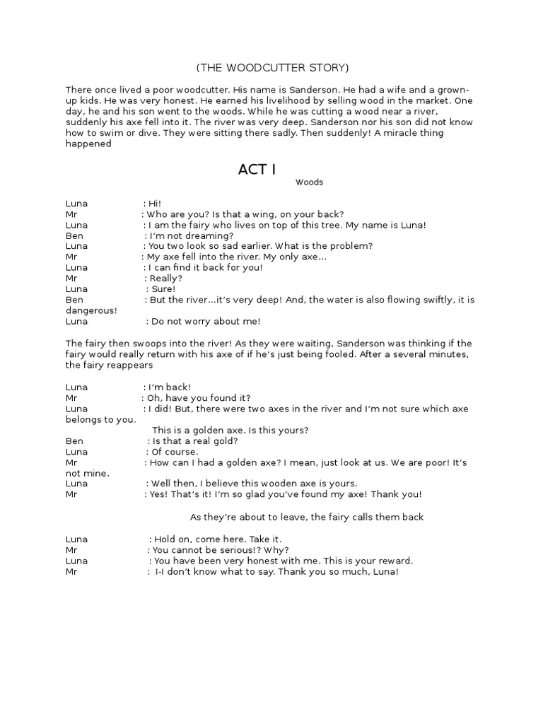 Woodcutter Story (2014) | PDF