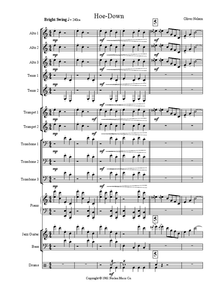 Hoe Down Score | PDF