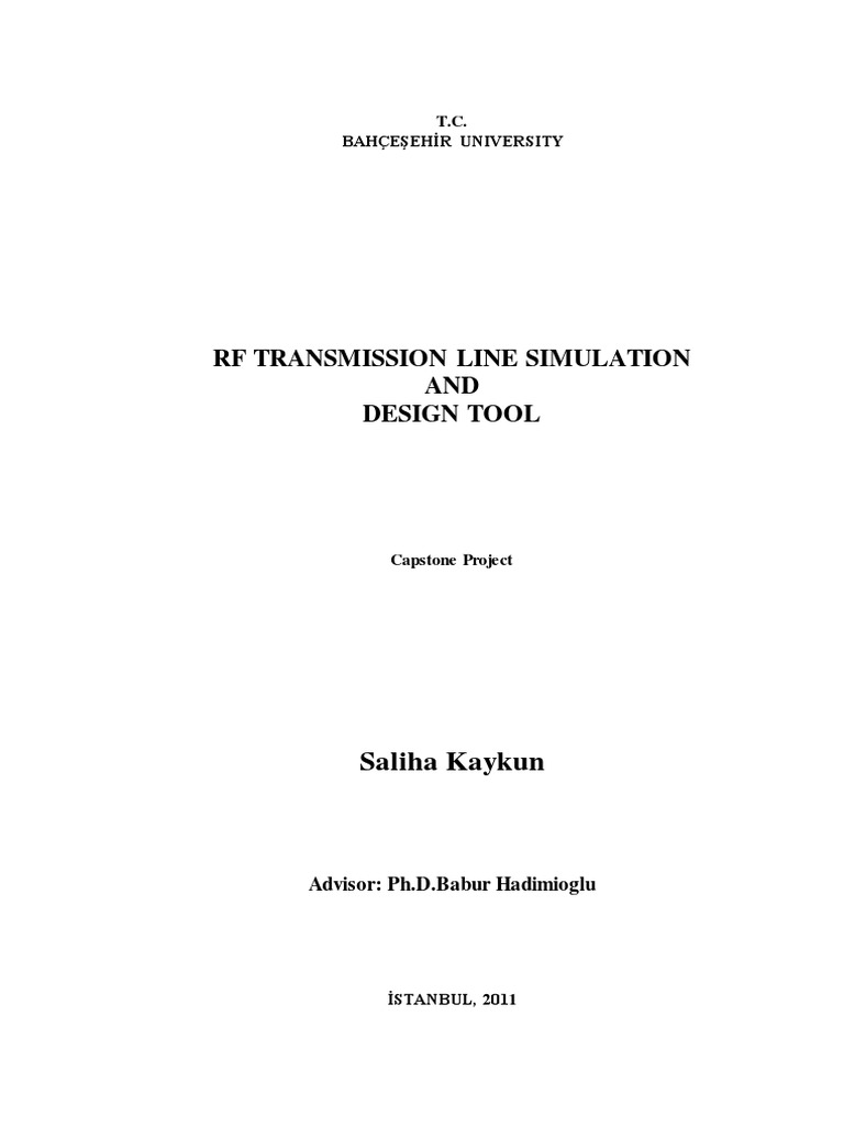 RF Transmission Line Simulation and Design Tool | PDF | Transmission ...