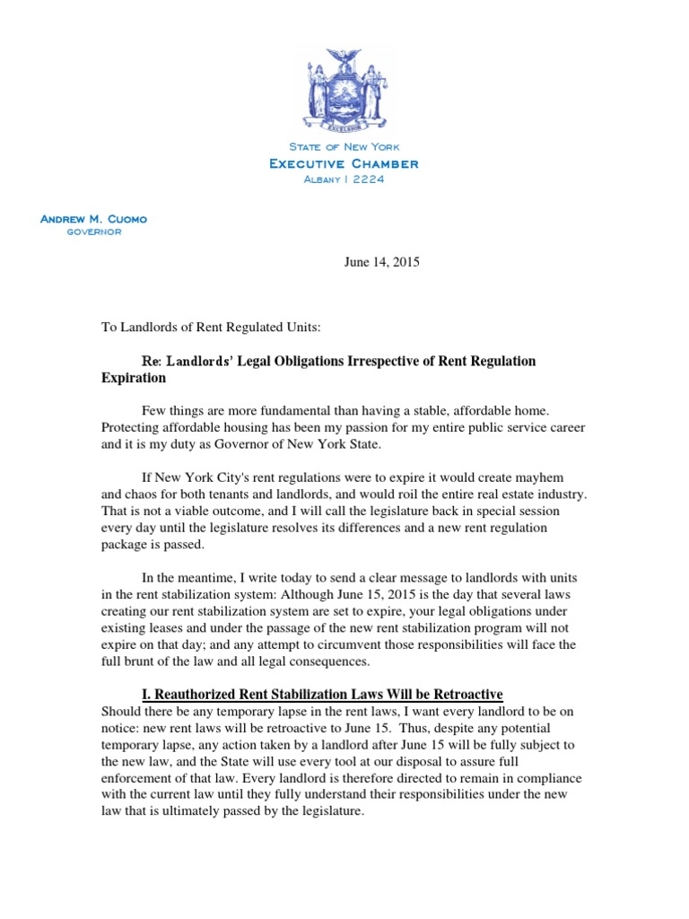 Landlord Letter 12 | PDF | Lease | Leasehold Estate