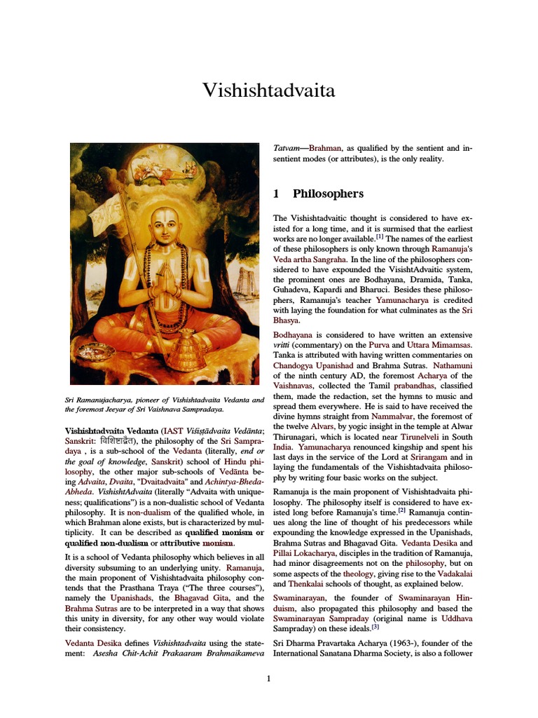 Vishishtadvaita | Vedanta | Hindu Philosophy