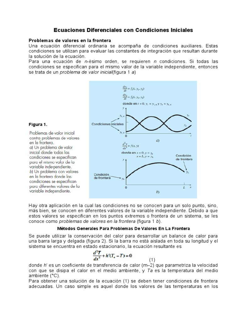 Ecuaciones Diferenciales Con Condiciones Iniciales | PDF | Ecuaciones diferenciales | Ecuaciones