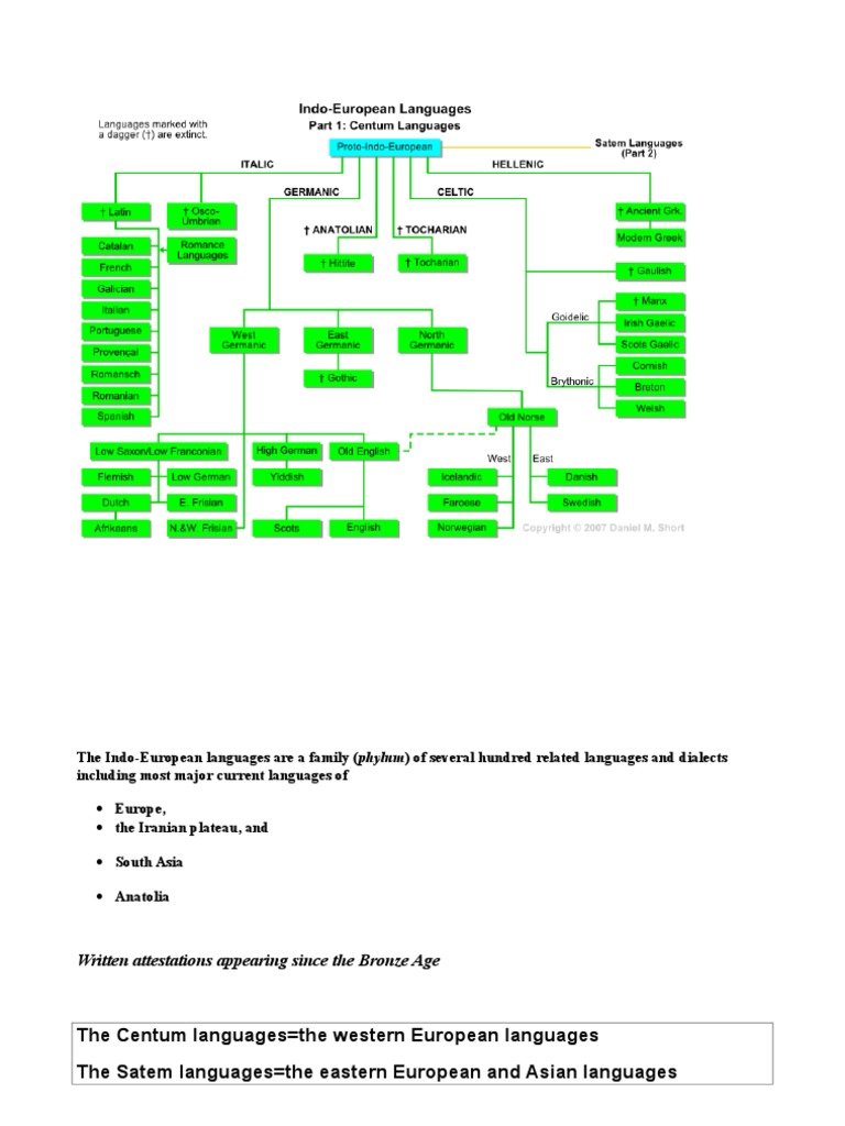 3a. Indo - European Languages-Schema | PDF