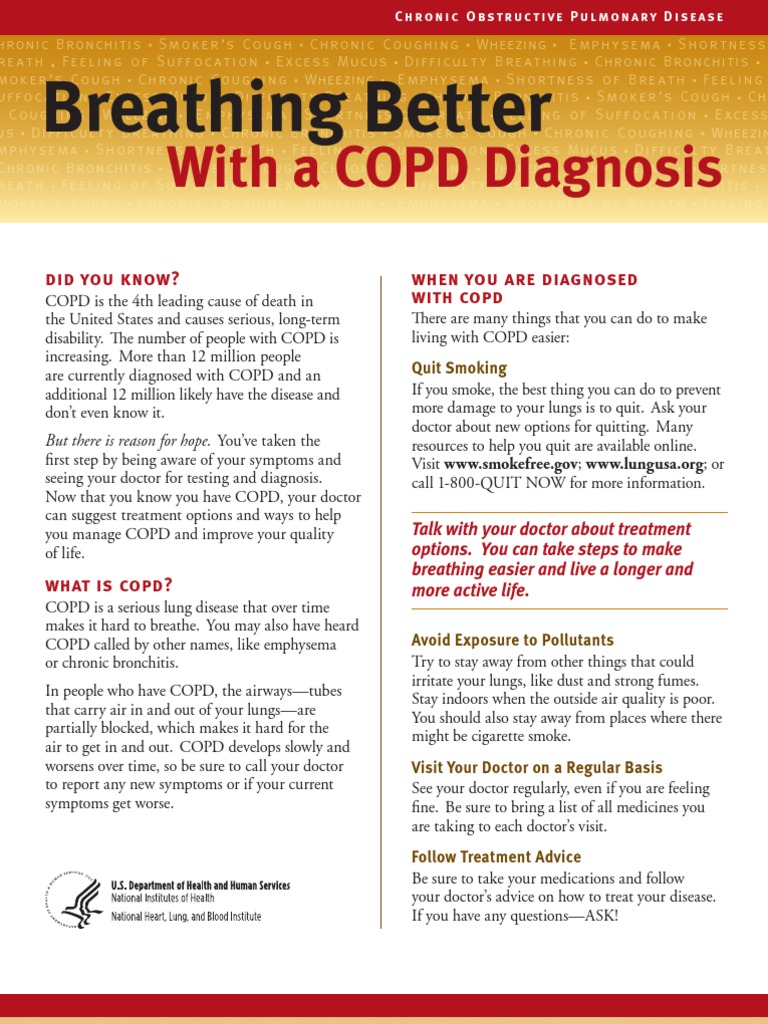 (Health) Breathing Better With A COPD Diagnosis | PDF | Chronic ...
