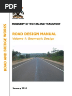 ROAD DESIGN MANUAL - PART I - Geometric Design PDF | PDF