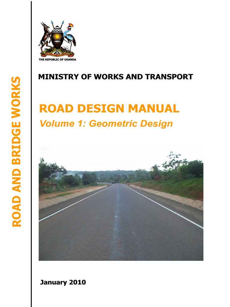 Uganda Road Design Manuals. Volume 1 Geometric Design Manual | PDF ...