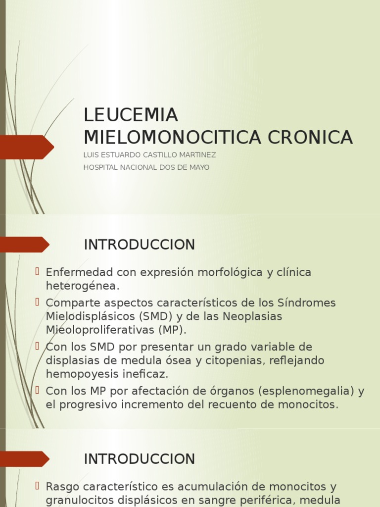 Leucemia Mielomonocitica Cronica | PDF | Leucemia | Leucocito