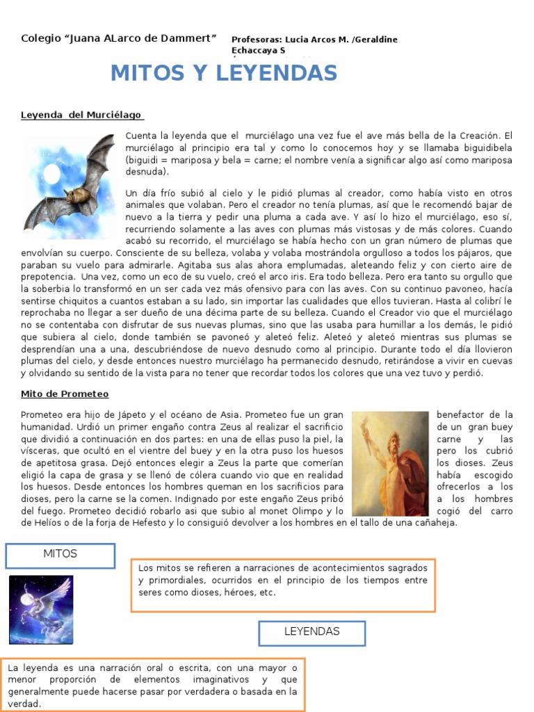 Hoja De Trabajo De Mitología Cuaderno De Lecturas, Actividades Y