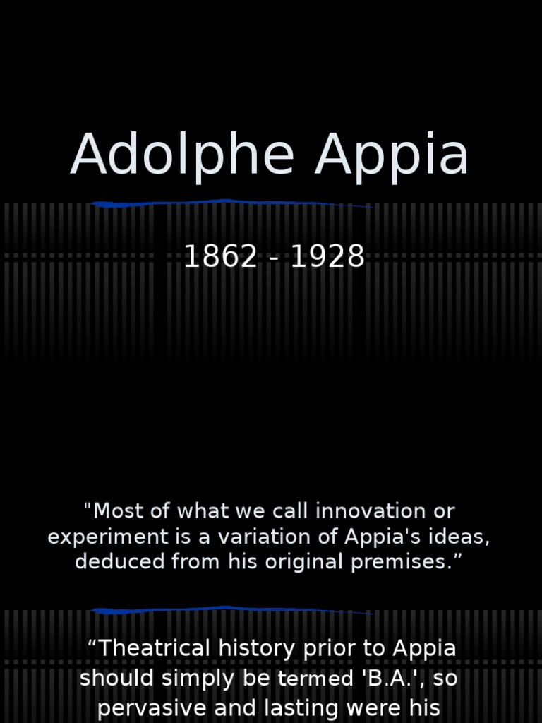 Adolphe Appia | PDF | Theatre