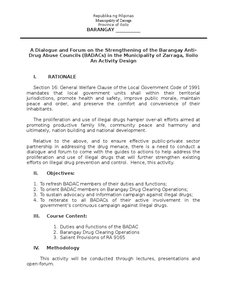 Activity Design BADAC