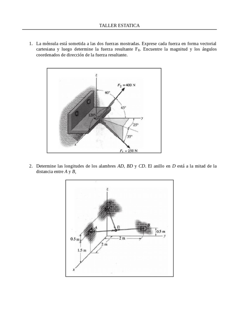 Taller Estatica | PDF