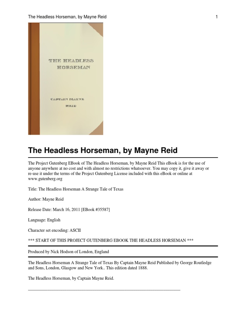 The Headless Horseman | PDF | Nature | Horse Gait