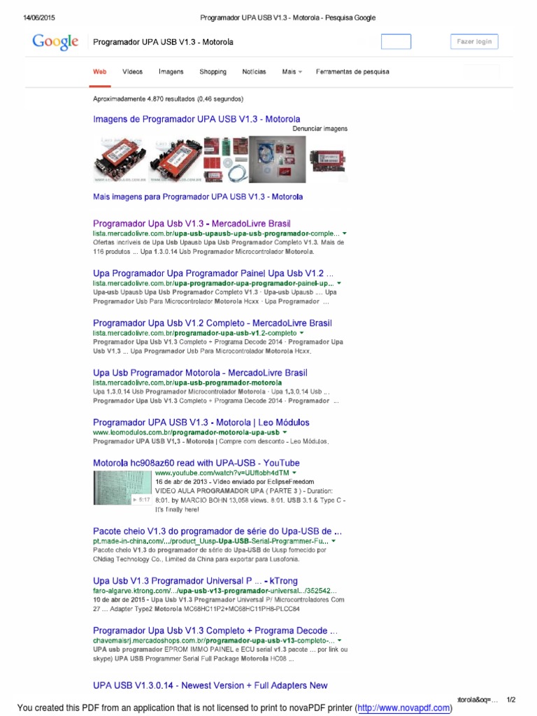 Programador UPA USB V1.3... Orola - Pesquisa Google | PDF | Computers