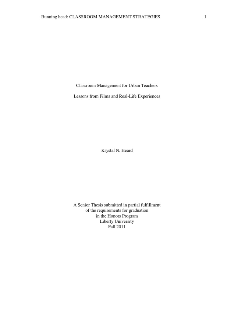 Classroom Management Strategies Pdf Classroom Management Classroom