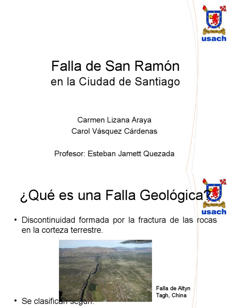 Análisis de la Falla de San Ramón | PDF