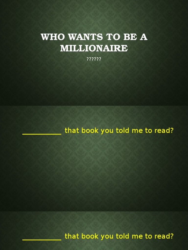 Who Wants To Be A Millionaire | PDF | Ecuador