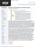 What Is Stream of Consciousness Technique | PDF | Consciousness | The Waves