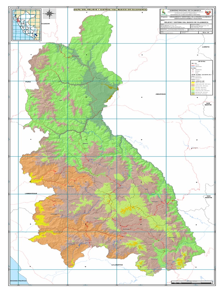 Mapa de Pisos Altitudinales de Cajamarca | PDF