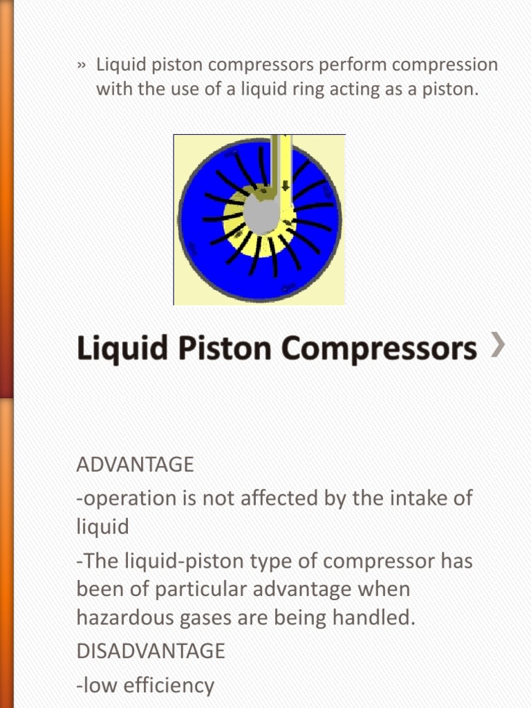 Liquid Piston Compressors | PDF | Gas Compressor | Pump