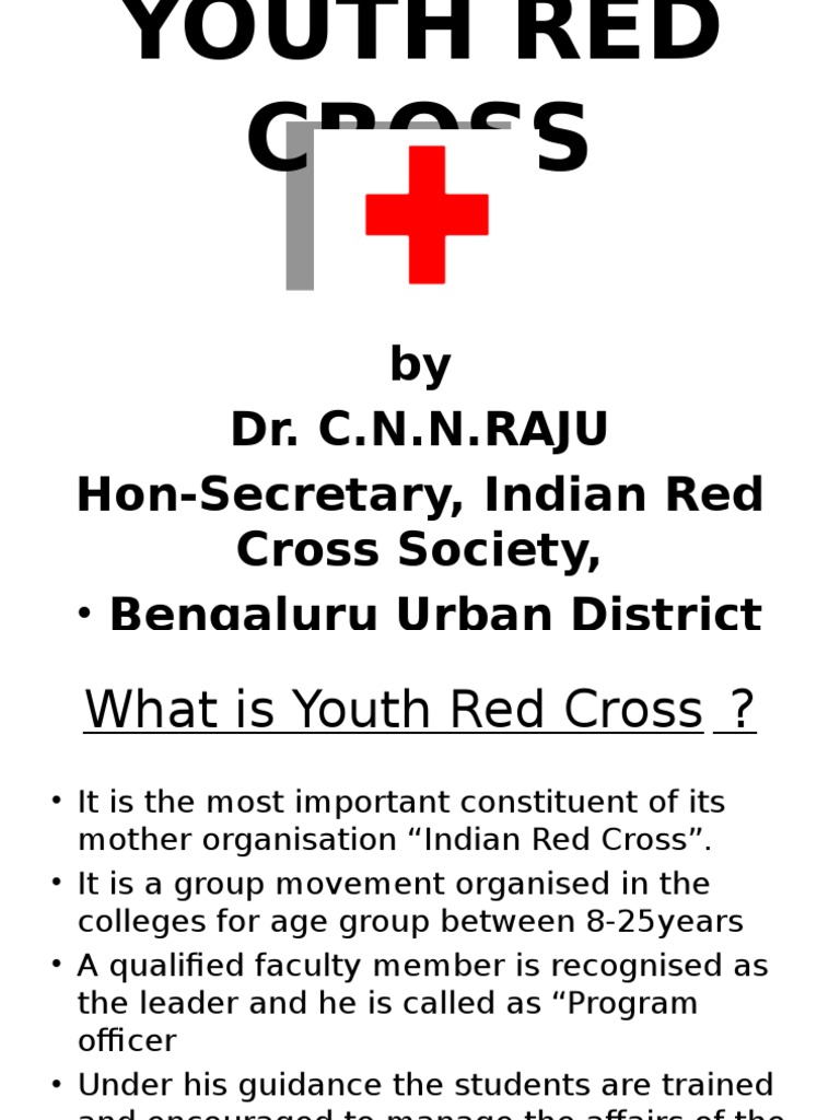 Youth Red Cross | PDF | International Red Cross And Red Crescent ...