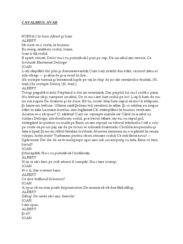 Cavalerul Avar | PDF