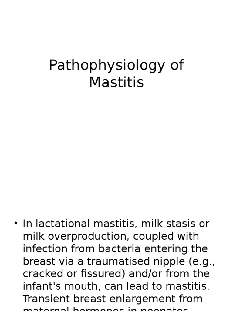 Pathophysiology of Mastitis | PDF