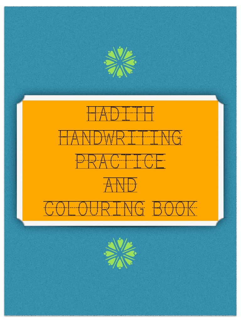 Hadith Handwriting and Colouring Book (Boys) | PDF | Muhammad | Islamic ...