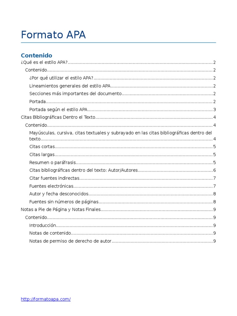 Formato APA | PDF | Estilo apa | Comillas