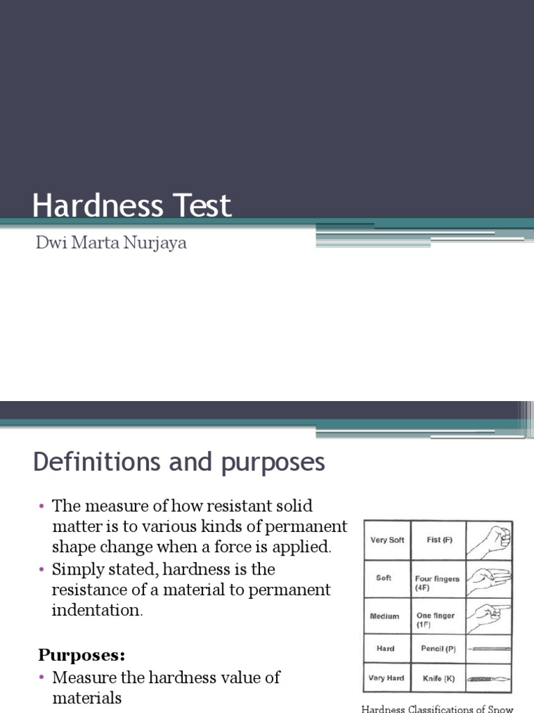 DT - Hardness Test | PDF | Hardness | Chemical Product Engineering
