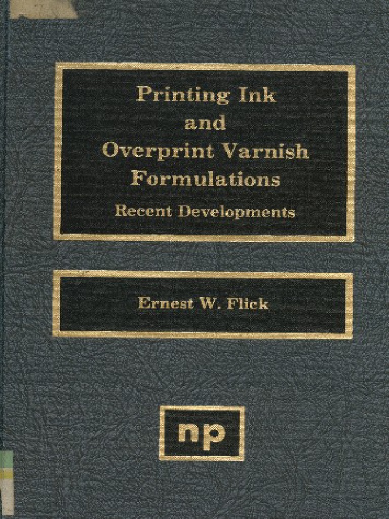 Ink and Varnish Formulations | PDF