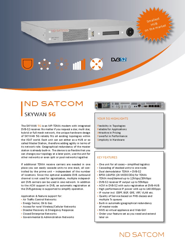 5g Data Sheet | PDF | Network Topology | Quality Of Service