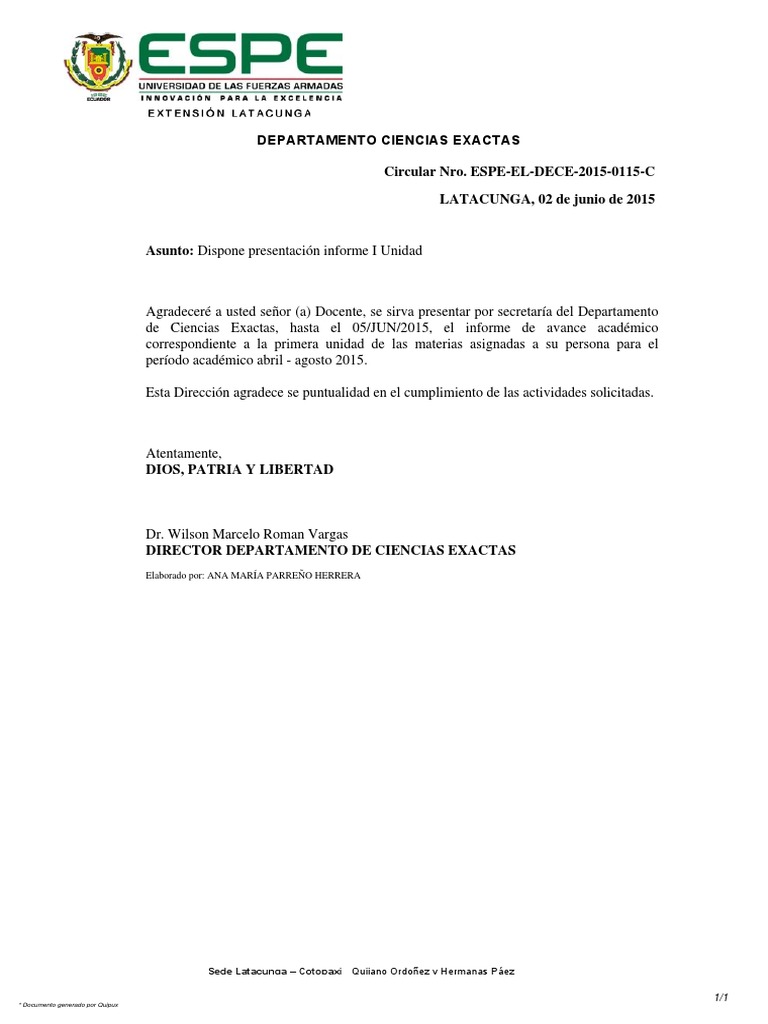 Modelo de Circular | PDF