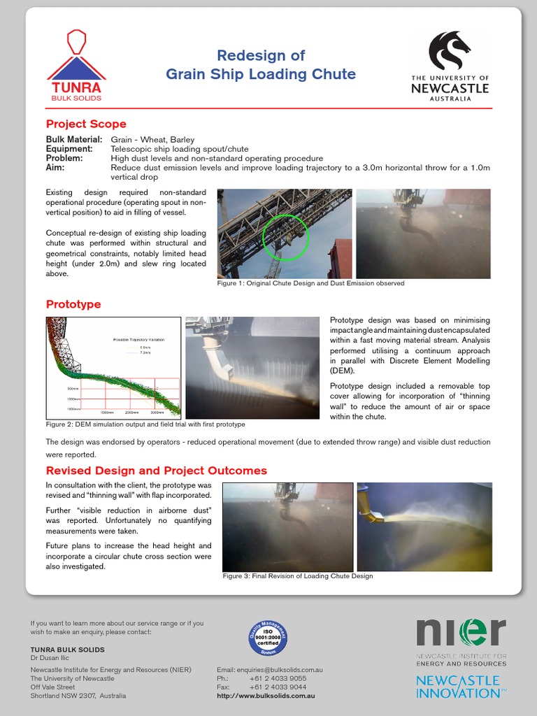 TBS Case Study - Grain Ship Loading Chute | PDF | Ships | Dust